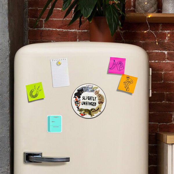 Slightly Unhinged Round Magnet